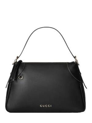 Gucci Gucci GG Emblem Large Shoulder Bag Black