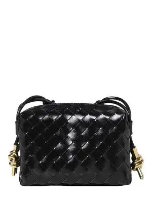 Bottega Veneta Woven Zipper Shoulder Bag - Black
