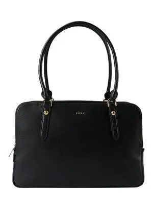 Furla Giulia Textured Tote Bag - Black
