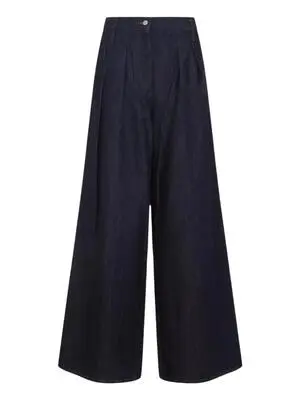 Dries Van Noten Dries Van Noten Belt Loop Wide Leg Track Pants Black