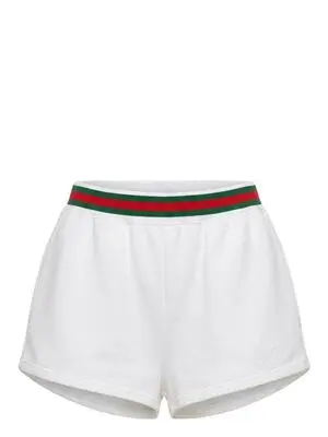 Gucci Logo Waistband Shorts - White