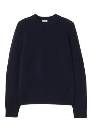 Burberry Jacquard Knitted Crewneck Jumper - Silhouette Blue