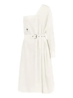 DIOR Dior Asymmetric Mid-Length Shirt Dress With Embroidered Bee