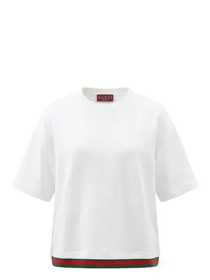 GUCCI Gucci Cropped Jersey Top
