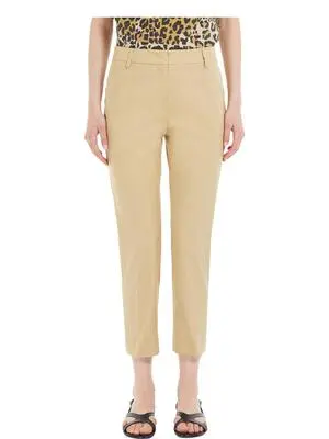 Max Mara Belt-loop Casual Pants - Yellow