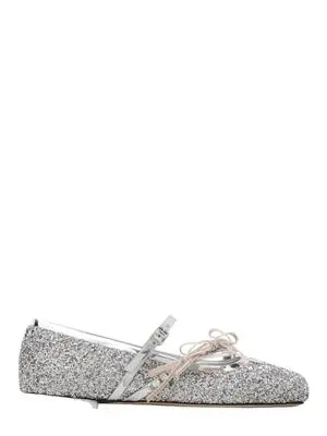 JIMMY CHOO Loli Ballet Flats - Silver/macaron