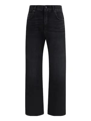 Balmain Loose Fit Denim Jeans - Black