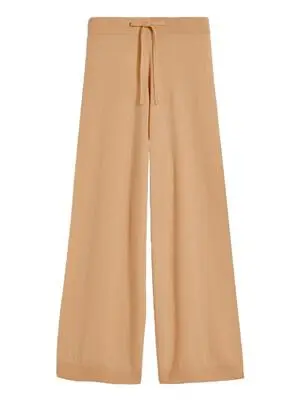 Max Mara Wide Leg Drawstring Trousers - Camel