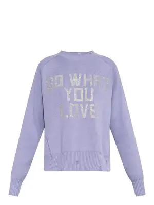 GOLDEN GOOSE Pullover With Distressed Finish - Blue