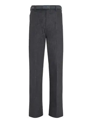 Zegna Wool Tapered Trousers - No