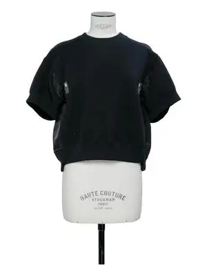 Sacai Short Sleeve Panelled T-shirt - Black
