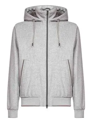 Herno Zip-up Hooded Jacket - Gray