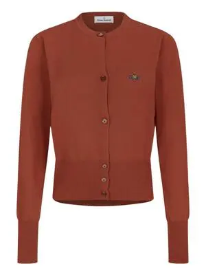 VIVIENNE WESTWOOD Vivienne Westwood Bea Cropped Cardigan Red