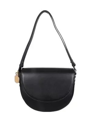 Stella McCartney Frayme Flap Medium Shoulder Bag - Black