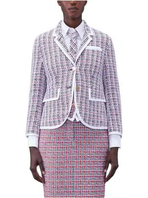 Thom Browne Checked Tweed Blazer - Multicolor