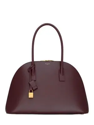 Saint Laurent Duffle Sac De Jour Souple In Leather - Red