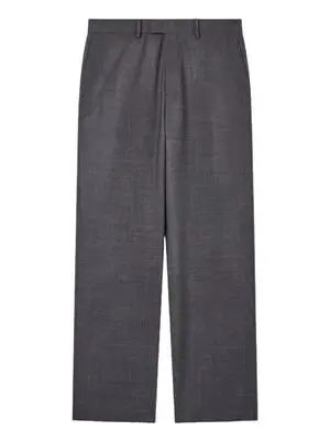 Emporio Armani Regular Fit Tailored Trousers - Grey