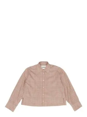 JIL SANDER Checked Button-down Shirt - Red