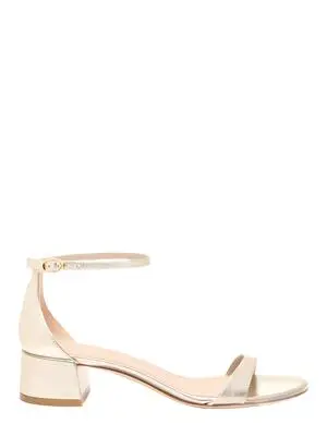 STUART WEITZMAN Nudist Block 35 Sandal - Light Gold