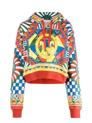 Dolce & Gabbana Carretto Print Hoodie - Multicolor
