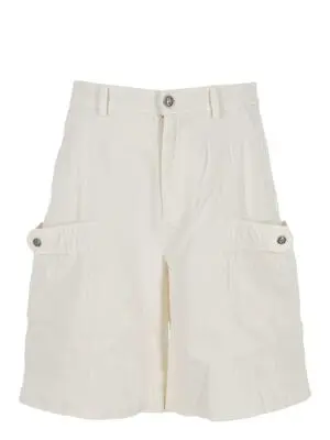 Palm Angels Cargo Shorts - White