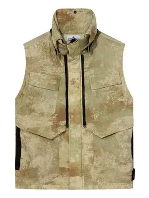 Stone Island High-necked Sleeveless Vest - Flaxen