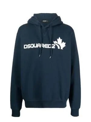 Dsquared2 Logo Print Hoodie - Black