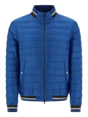 Herno Quilted Stand-collar Down Jacket - Blue