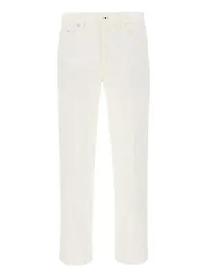 LANVIN 5-pocket Straight-leg Jeans - White