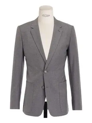 Dior Long Sleeve Tailored Jacket With Oblique Interior - Gray