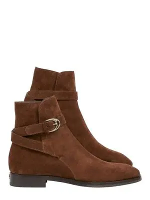 Gucci Ankle Boots With Buckle Detail - Brown