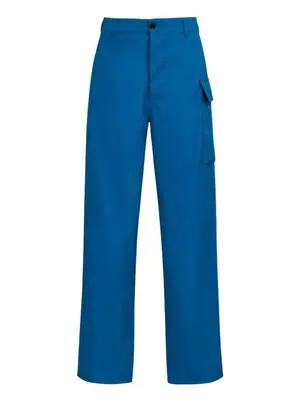 Marni Utility Pocket Mid Rise Trousers - Blue