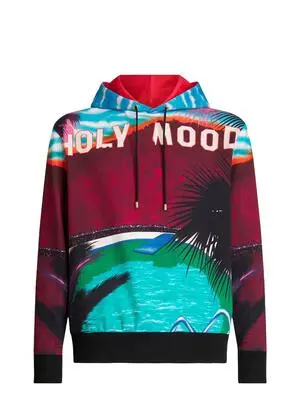 Etro Graphic Printed Drawstring Hoodie - Red
