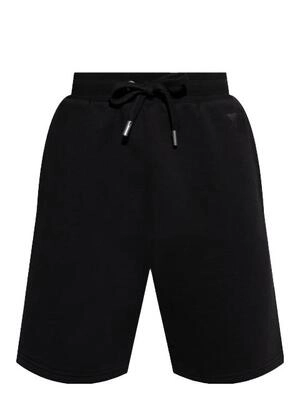 AMI Paris De Coeur Embroidered Shorts - Black