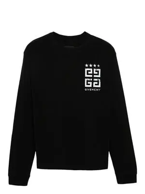 Givenchy 4g Stars Cotton T-shirt - Black