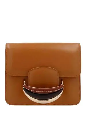 Chloé Kattie Shiny Crossbody Bag - Brown