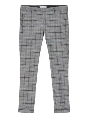DONDUP Dondup Plaid Straight Leg Trousers