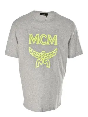 Mcm Letter Printed Pattern T-shirt - Gray