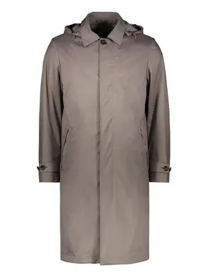 MOORER Rialto Hooded Waterproof Coat - Gray
