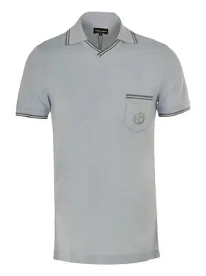 Giorgio Armani Short-sleeved Polo Shirt - Gray