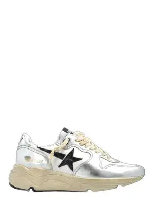 GOLDEN GOOSE Golden Goose Deluxe Brand Running Sole Lace-Up Sneakers Silver