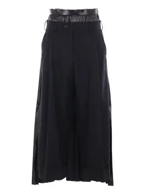 Junya Watanabe Pleated Detail Track Pants - Black
