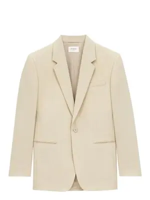 Saint Laurent Yves Single-breasted Jacket - Beige