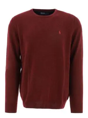 Polo Ralph Lauren Logo Embroidered Crewneck Sweater - Black