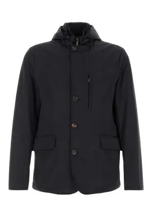 MOORER Ranieri Hooded Jacket - Black