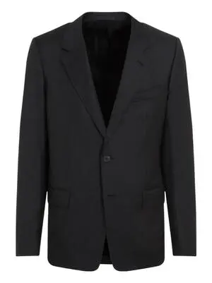 LANVIN Single-breasted Straight Hem Blazer - Black