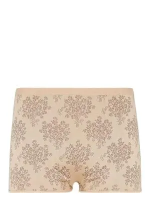 Fendi Floral Bouquet Jacquard Slim-fit Shorts - Pink