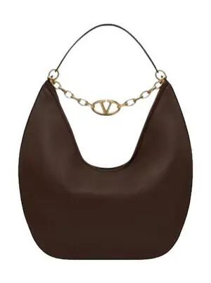 Valentino Garavani Vlogo Moon Zip-up Maxi Shoulder Bag - Black