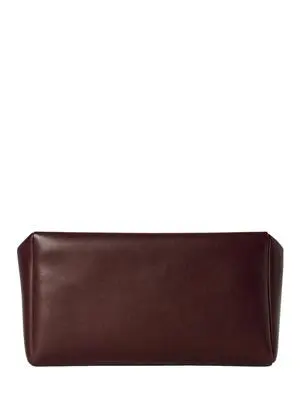 THE ROW Squared Compact Clutch Bag - Burgundy