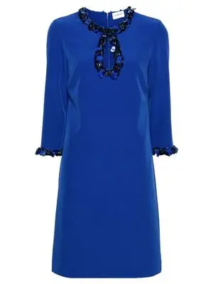 P.a.r.o.s.h Sequin Embellished Shift Dress - Blue